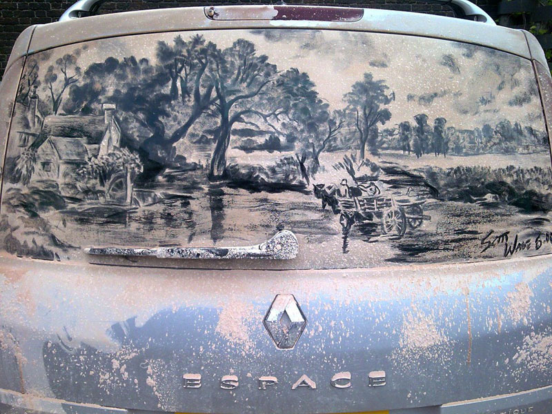 Artist Turns Dirty Cars Into Works of Art - TwistedSifter