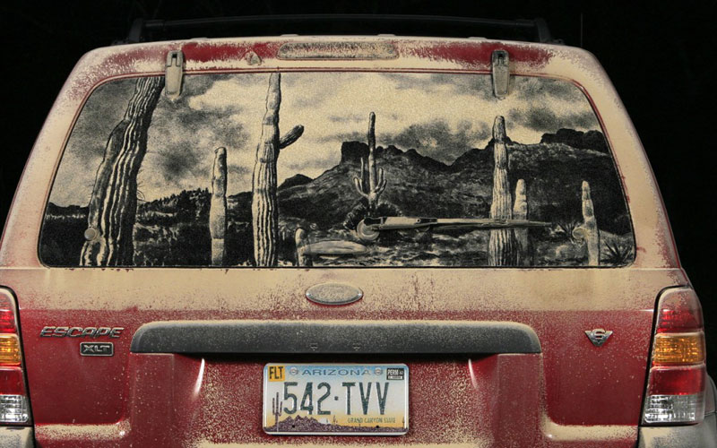 Artist Turns Dirty Cars Into Works of Art - TwistedSifter