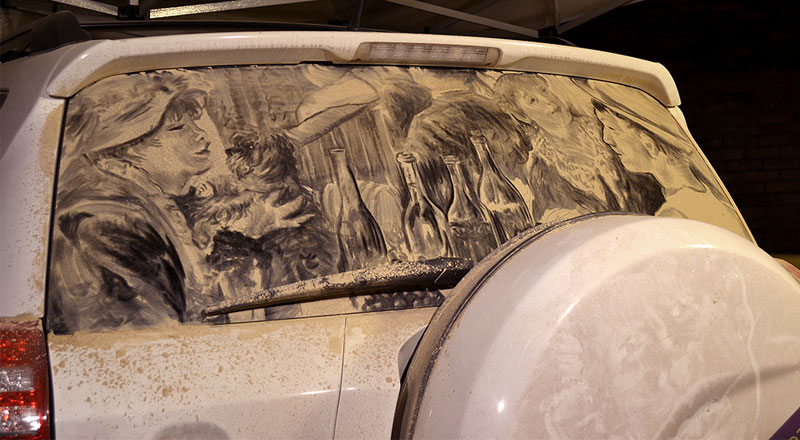 Artist Turns Dirty Cars Into Works of Art - TwistedSifter