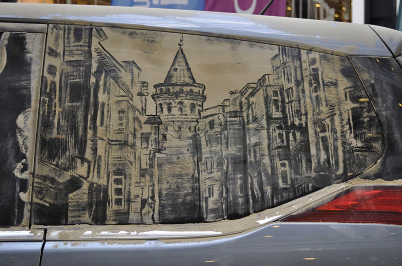 Artist Turns Dirty Cars Into Works of Art - TwistedSifter