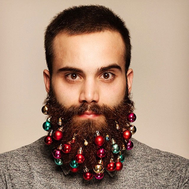Festive Baubles Turn Beards Into Christmas Trees » TwistedSifter