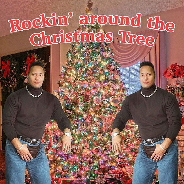 Picture of the Day: Merry Christmas from The Rock - TwistedSifter