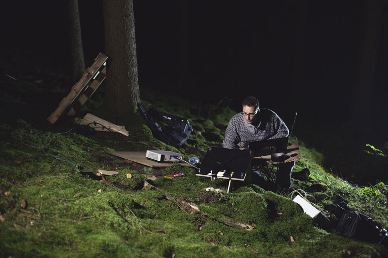 Artists Create a Bioluminescent Forest Using Projectors » TwistedSifter