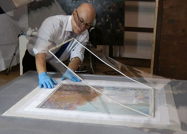 Repairing a $12 Million Monet After It Has Been Punched - TwistedSifter