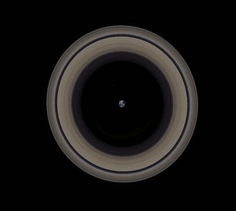 Picture of the Day: Earth Inside Saturn’s Rings » TwistedSifter