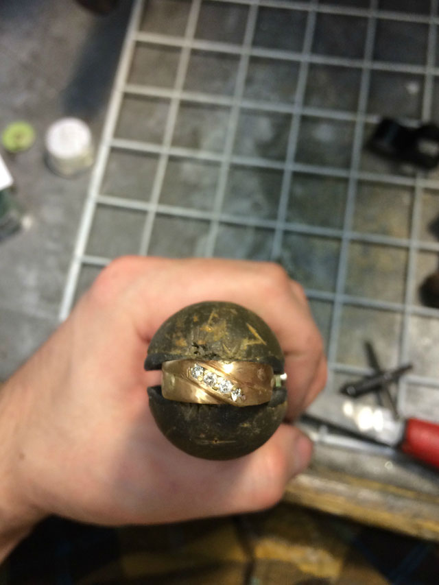 Amazing Wedding Ring Restoration After Falling Into Garbage Disposal ...