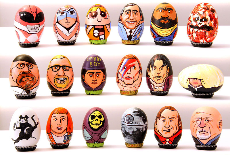 Artist Paints 62 Awesome Egg Characters for Easter » TwistedSifter