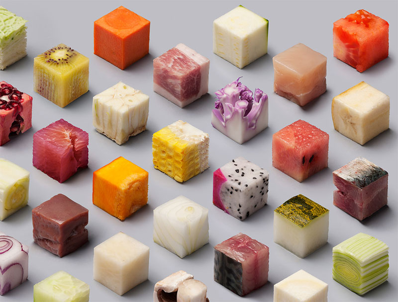 98 Unprocessed Foods Cut Into Perfect Cubes » TwistedSifter