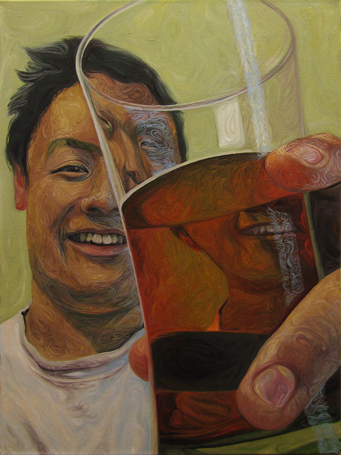 “Beer Goggles” Oil Painting Series by Christopher Mangan » TwistedSifter