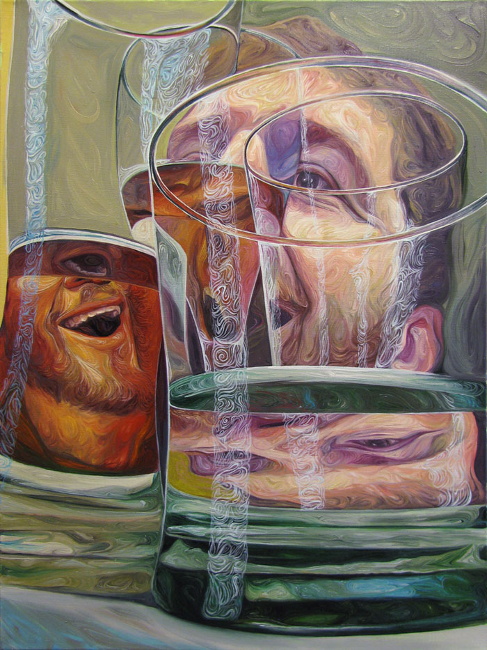 “Beer Goggles” Oil Painting Series by Christopher Mangan » TwistedSifter