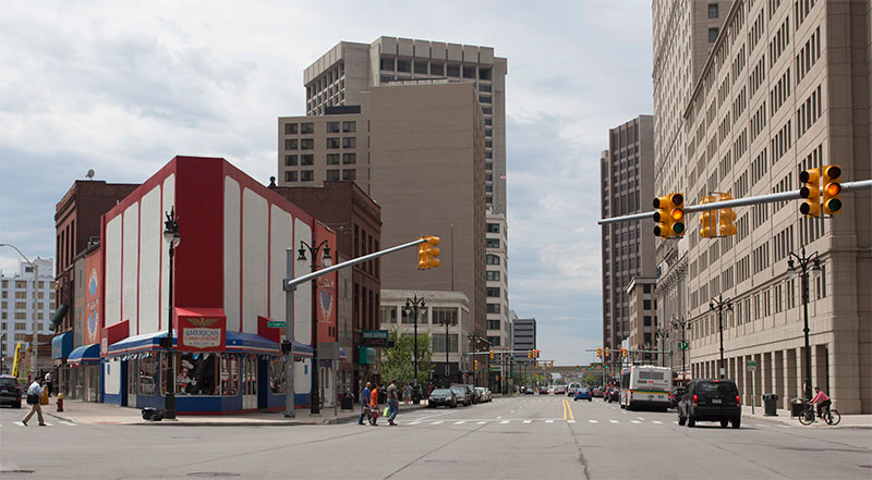 Historic Photos of Detroit and their Modern Day Equivalent - TwistedSifter