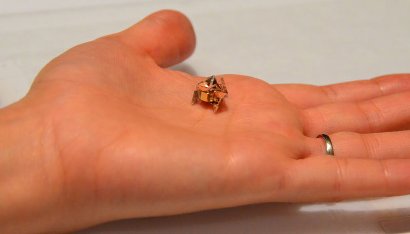 This Tiny Self-Folding Origami Robot can Walk, Swim and Degrade ...