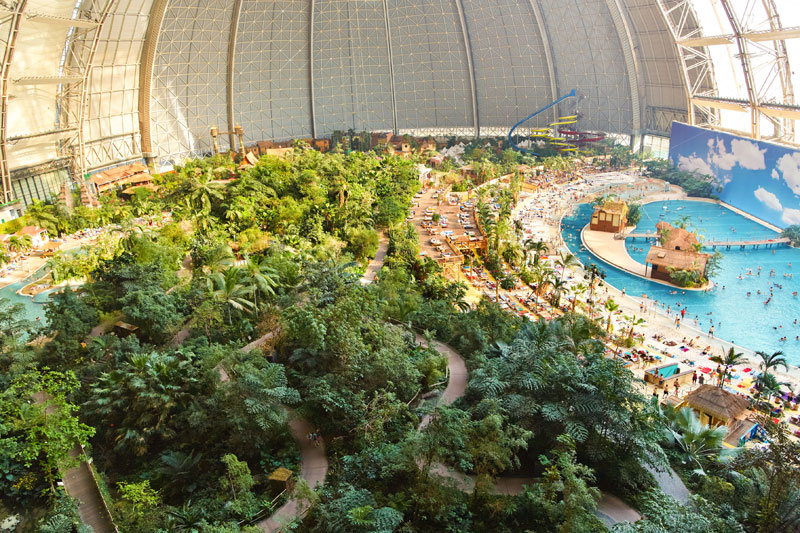 The Giant Waterpark Inside an Old German Airship Hangar - TwistedSifter