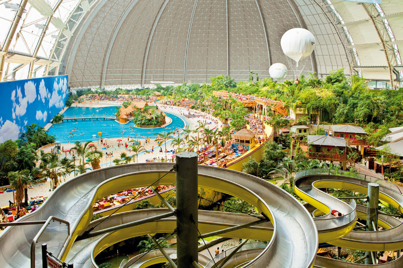 The Giant Waterpark Inside an Old German Airship Hangar - TwistedSifter