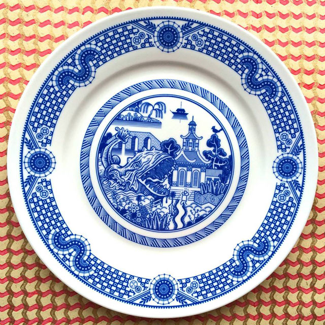 These Porcelain Plate Designs Actually Depict a World of Destruction ...