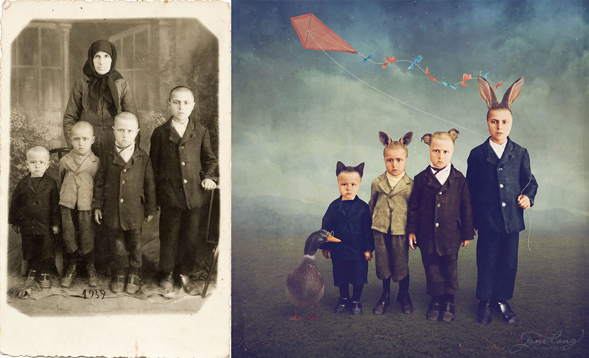 Jane Long Colorizes Old Photos and Adds a Surreal Twist to Them ...