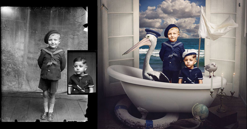 Jane Long Colorizes Old Photos and Adds a Surreal Twist to Them ...