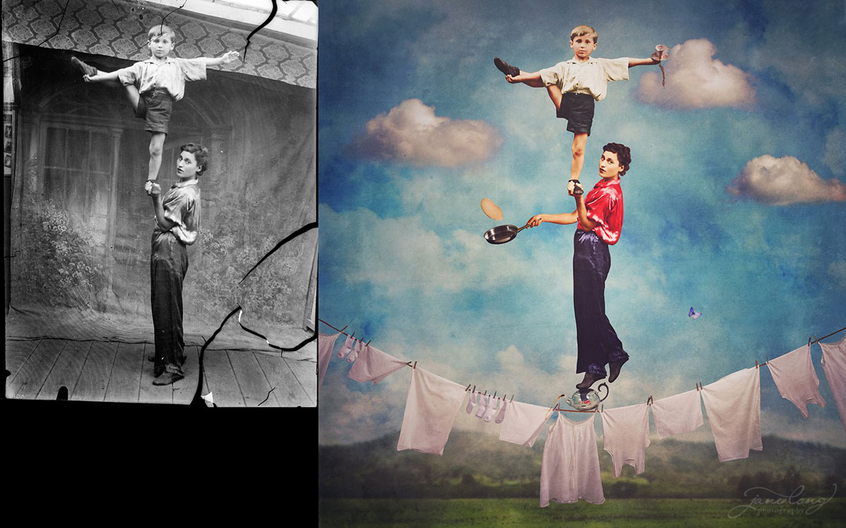 Jane Long Colorizes Old Photos and Adds a Surreal Twist to Them ...