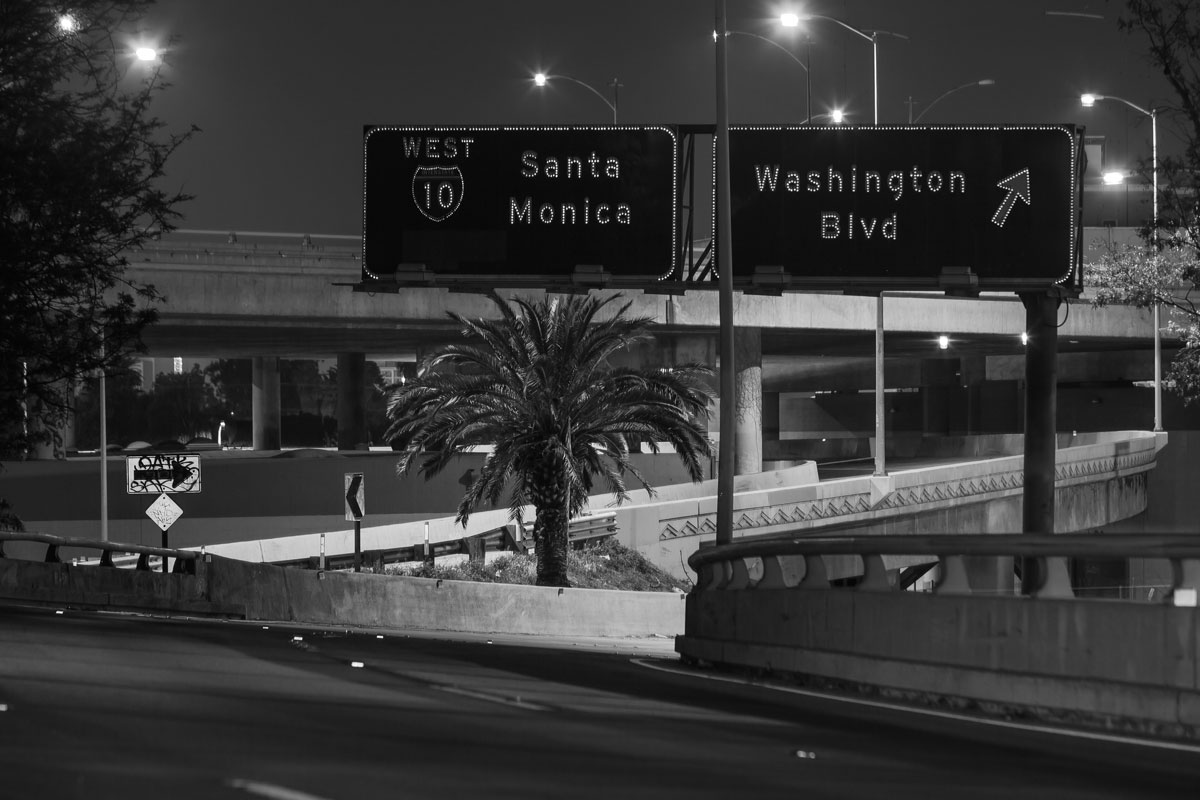 16 Eerie Night Time Photos of Empty LA Freeways - TwistedSifter