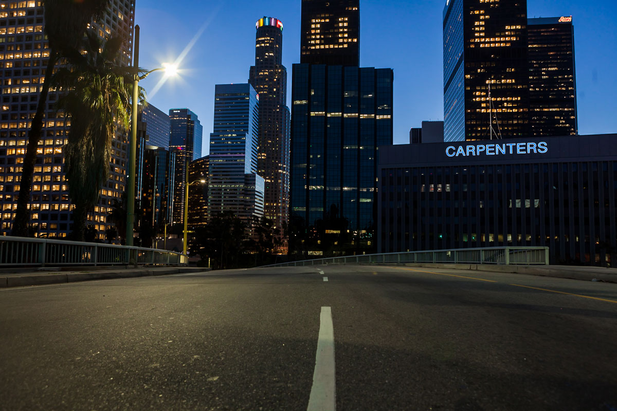 16 Eerie Night Time Photos of Empty LA Freeways » TwistedSifter