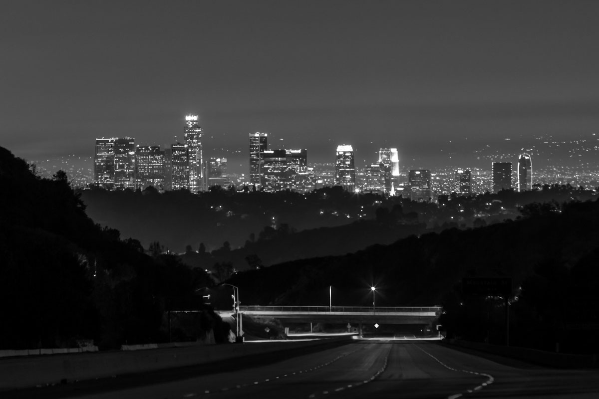 16 Eerie Night Time Photos of Empty LA Freeways » TwistedSifter