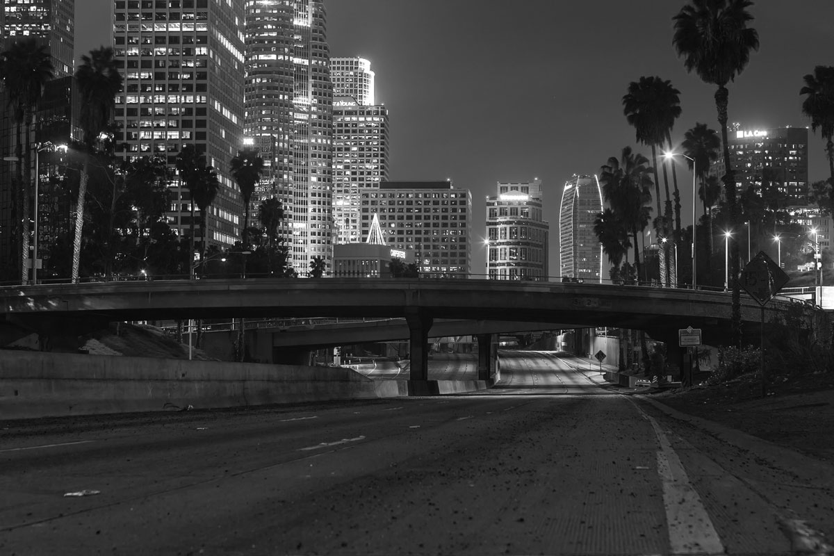 16 Eerie Night Time Photos of Empty LA Freeways » TwistedSifter