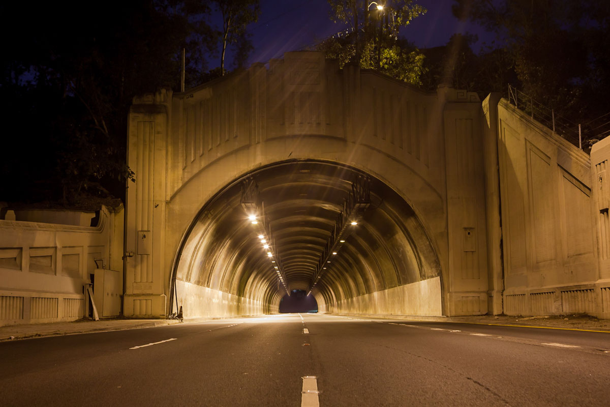 16 Eerie Night Time Photos of Empty LA Freeways » TwistedSifter