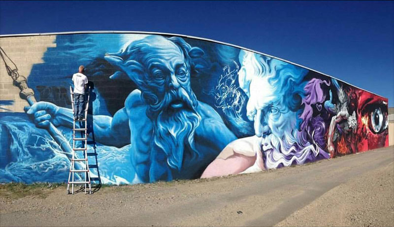 SRIL Completes Epic 100 Ft Mural in Salt Lake City - TwistedSifter