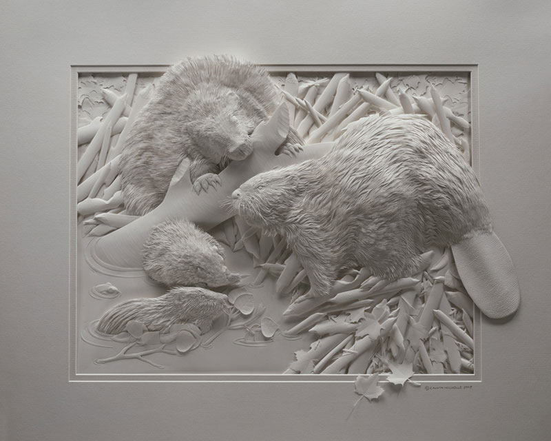 These Amazing Animal Sculptures Were Made from Carefully Cut Layers of ...