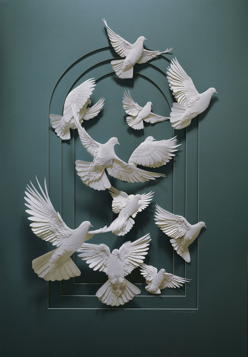 These Amazing Animal Sculptures Were Made from Carefully Cut Layers of ...