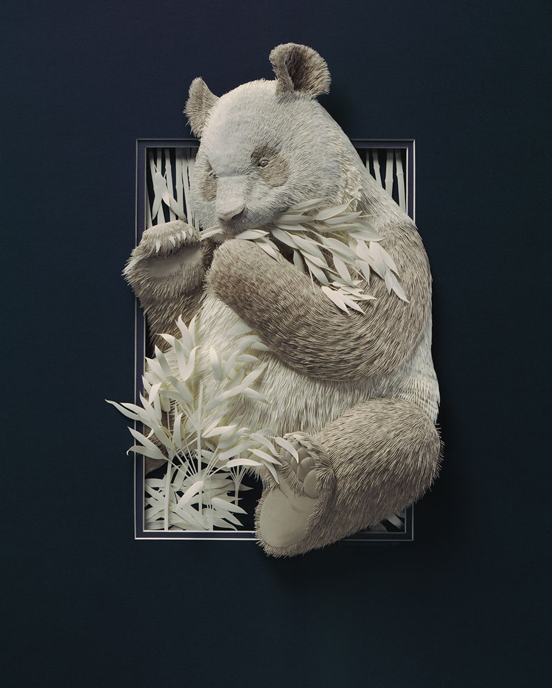 These Amazing Animal Sculptures Were Made from Carefully Cut Layers of ...
