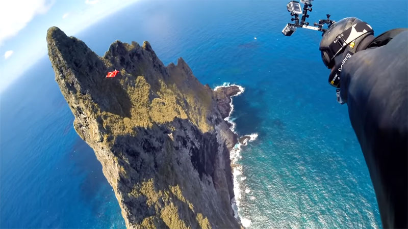 Wingsuit Flying Over the World’s Tallest Volcano Stack » TwistedSifter