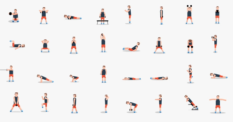 48 Awesome Exercises in a Single Animated Gif » TwistedSifter