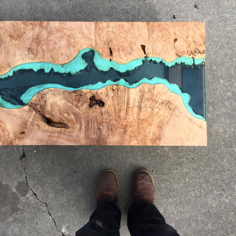 Gregory Klassen Transforms Knots and Live Edges Into Rivers and Lakes ...