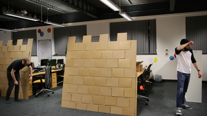 Boss Told Them to Jazz Up Their Cubicle So They Built a Cardboard ...