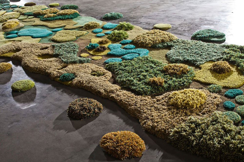 Artist Creates One-of-a-Kind Rugs That Look Like Lush Green Landscapes ...