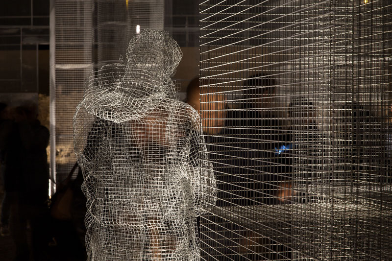 Artist Resurrects Ancient Building Site with Incredible Wire Mesh ...