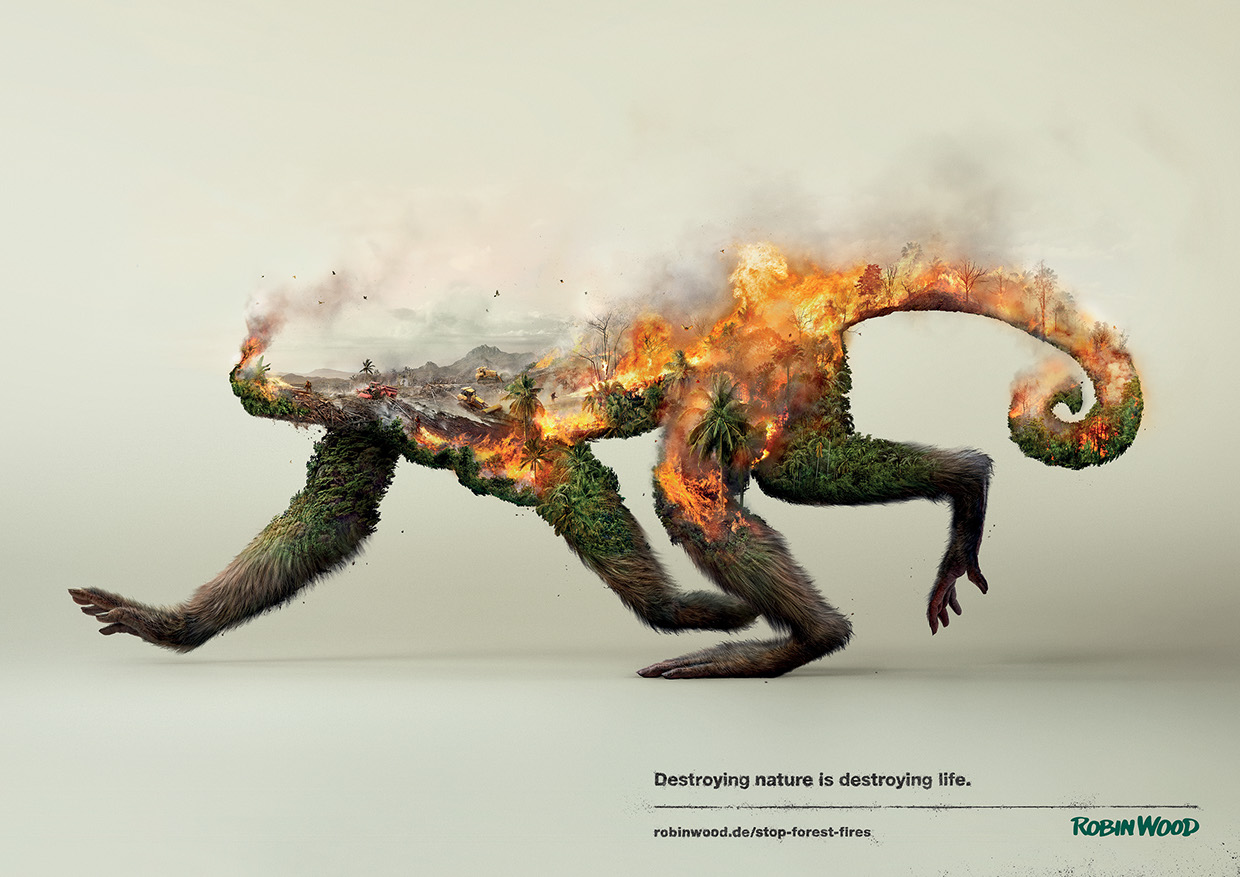 Powerful Illustrations That Show Destroying Nature Destroys Life ...