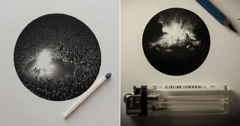 Amazingly Detailed Miniature Pencil Drawings by Mateo Pizarro ...