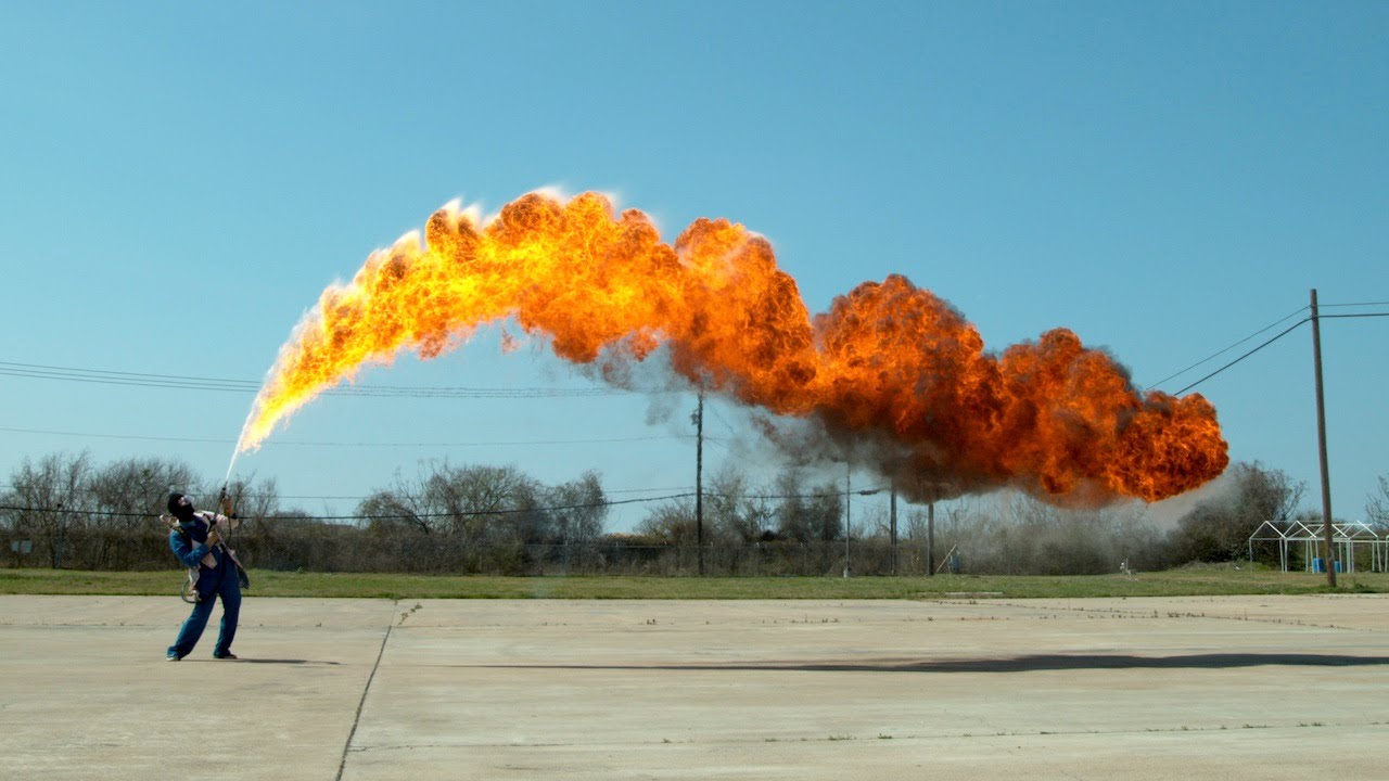 50 ft Flamethrower in Super Slow Motion 4K » TwistedSifter