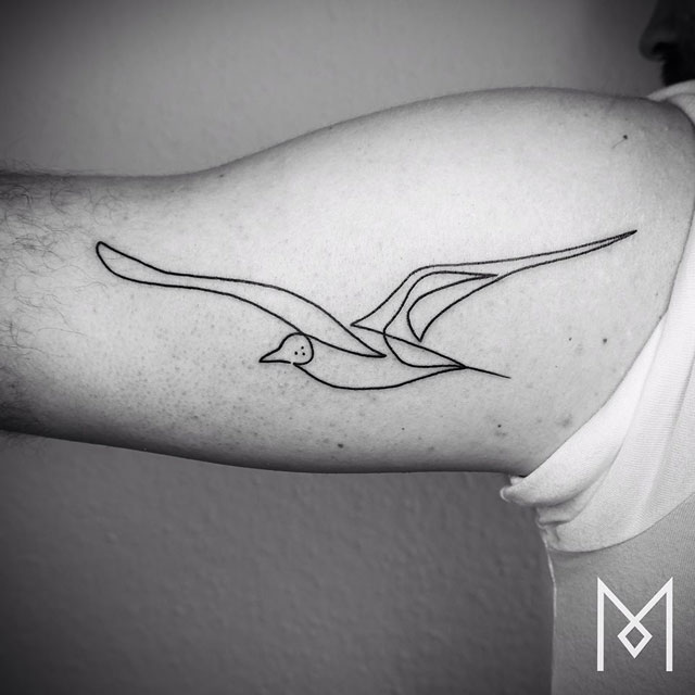 One Line Tattoos By Mo Ganji (18 Photos) - TwistedSifter