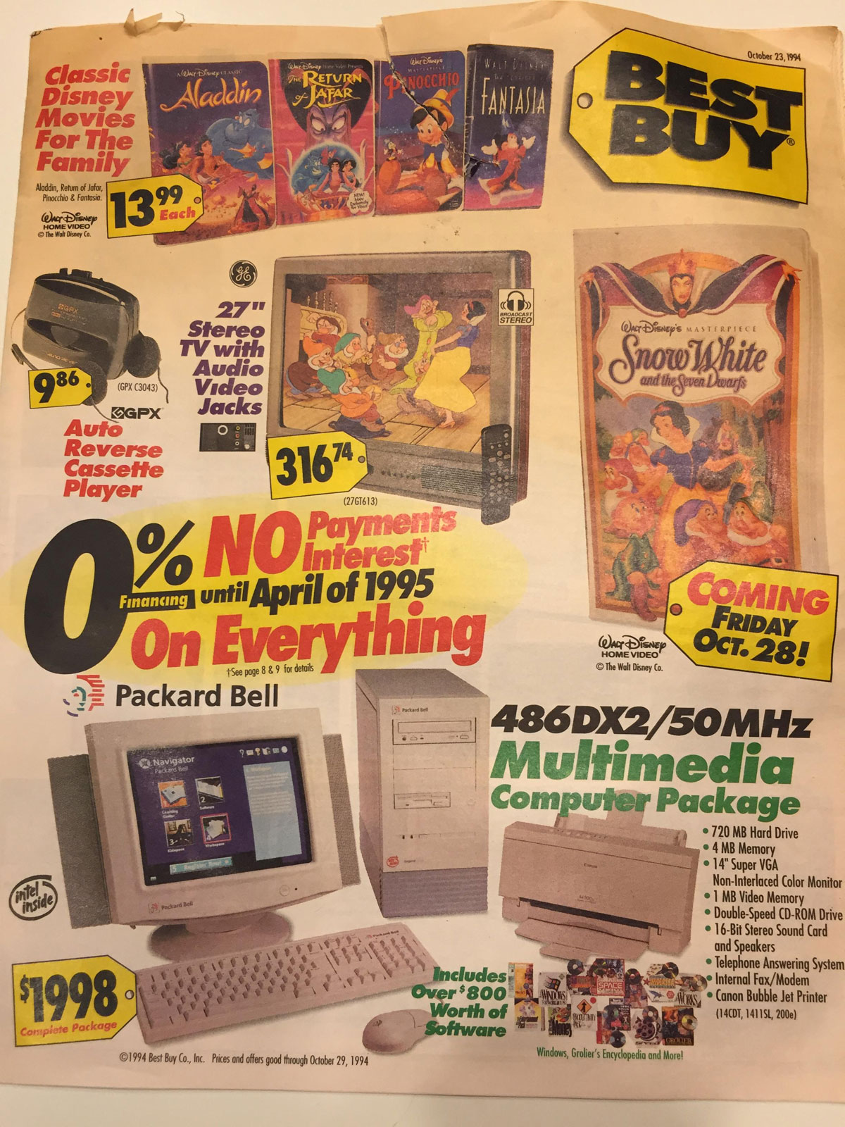 This Best Buy Flyer from 1994 Shows How Fast Technology Has Changed ...