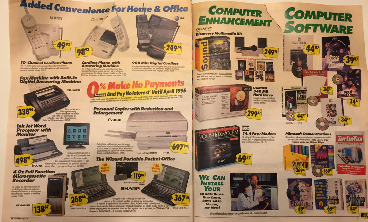 This Best Buy Flyer from 1994 Shows How Fast Technology Has Changed ...