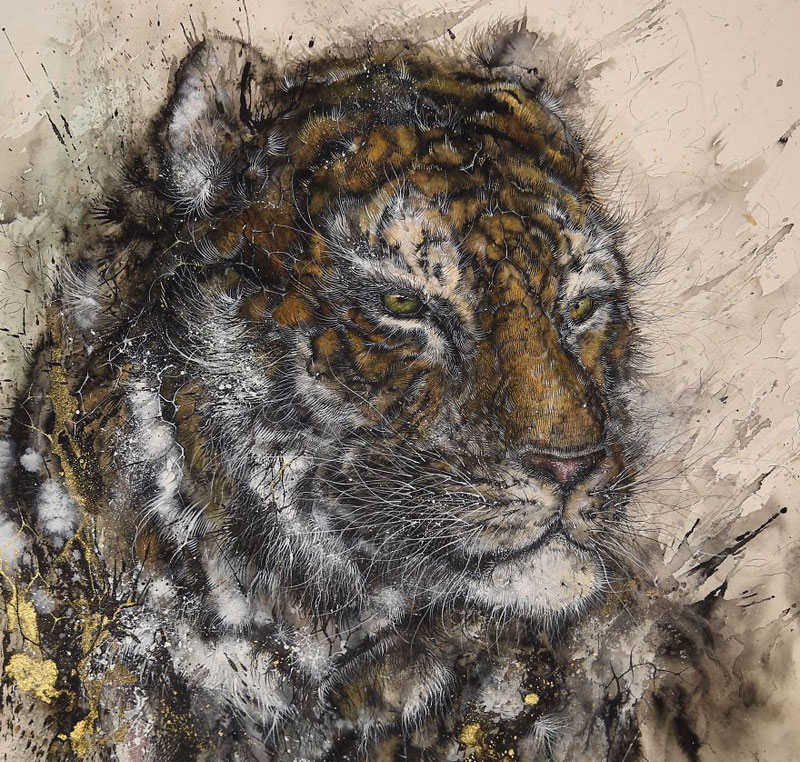 Cool Animals Splatter Paintings