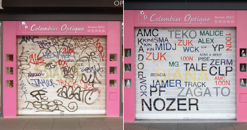 Artist Makes Graffiti Legible By Rewriting It In Plain Text » TwistedSifter