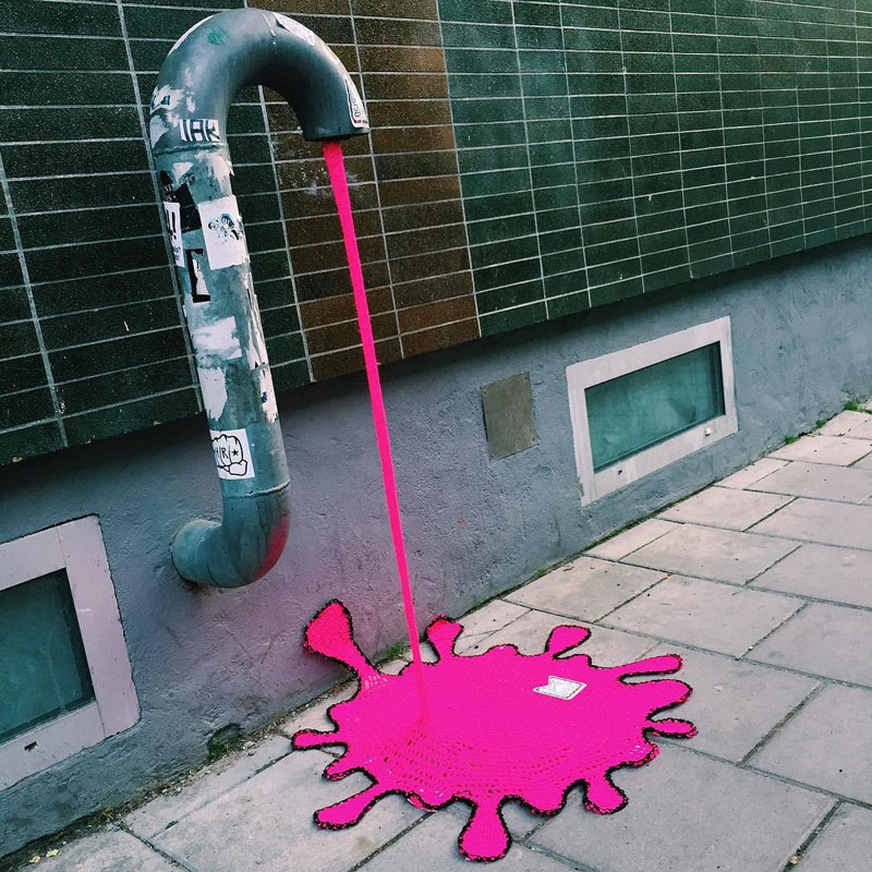 Yarnbombing Stockholm with Julia Riordan » TwistedSifter