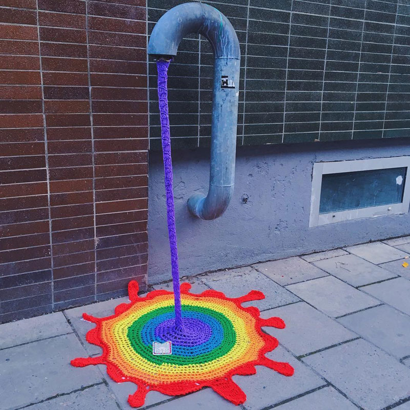 Yarnbombing Stockholm with Julia Riordan » TwistedSifter