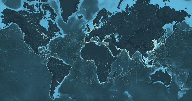 An Interactive Map of Every Cargo Ship in the World in 2012 » TwistedSifter