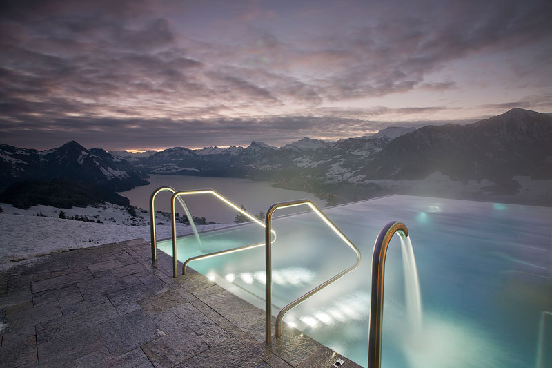 People are Calling This Rooftop Infinity Pool in the Swiss Alps the ...