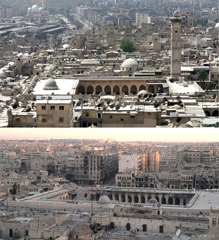 A Syrian Restaurant is Posting Before and After Photos of Aleppo and It ...